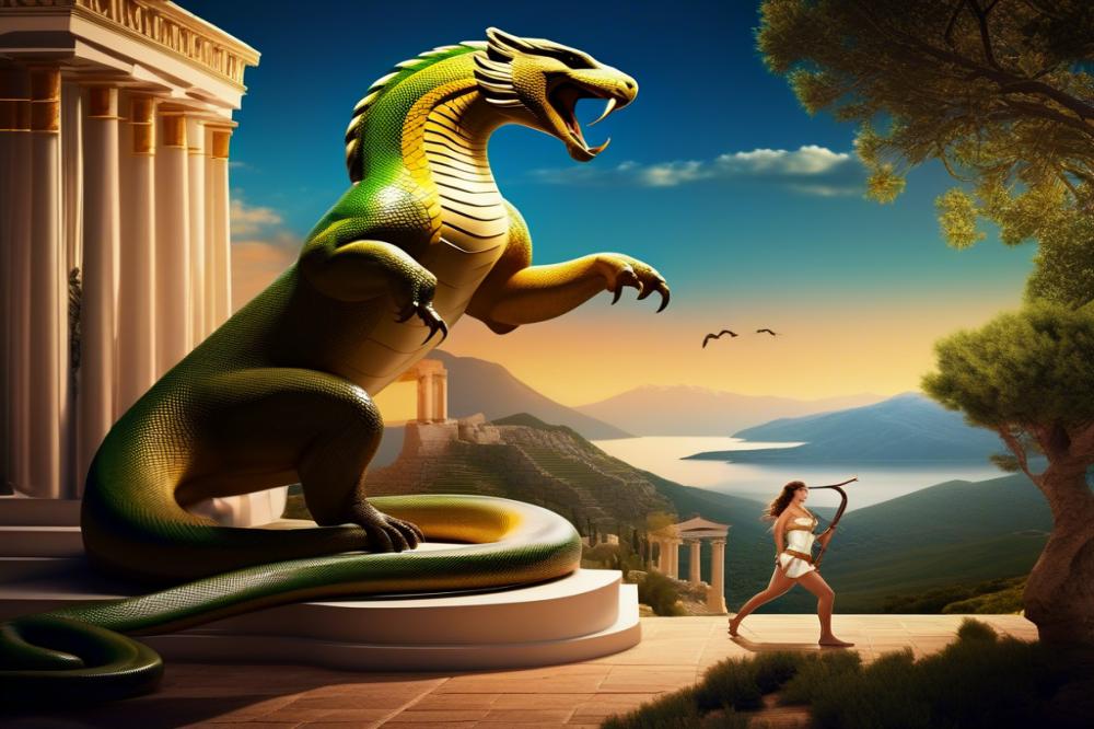 Unraveling The Myth: How Apollo Conquered Python The Serpent In Greek ...